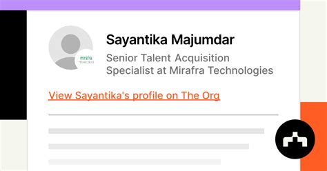 Sayantika Majumdar Senior Talent Acquisition Specialist At Mirafra