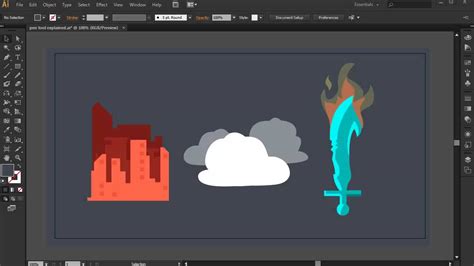 Adobe Illustrator For Game Art Lesson 2 Pen Tool YouTube