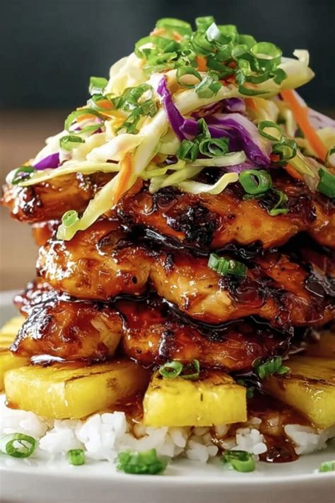 Savory Hawaiian Huli Huli Chicken Stack 7 Irresistible Island Flavors