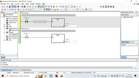 Ispsoft Increment And Decrement Programming For Plc Delta Dvp Youtube
