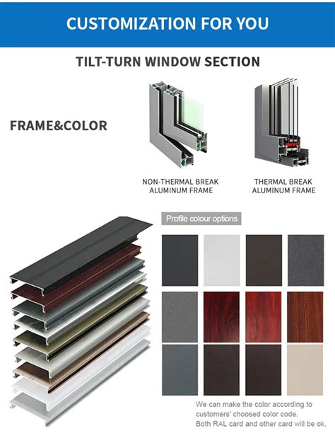 Aluminium Double Tempered Glass Sliding Doors Casement Door