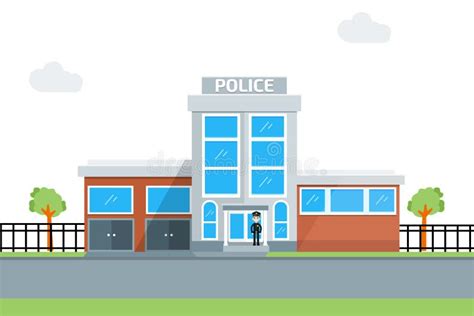 Signe De Commissariat De Police Stock Illustrations Vecteurs
