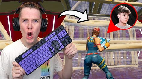 Trying Clixs New 80 Keyboard In Fortnite Demon Mode Tkl Youtube
