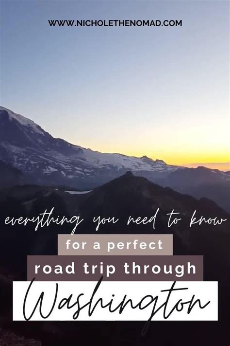 The Best Washington Road Trip 7 Day Washington National Park Road Trip