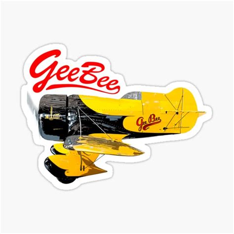 Gee Bee Sticker For Sale By Sobiloprater7 Redbubble