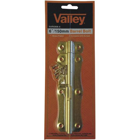 6 Barrel Bolt Brass Valley Industries Corporation