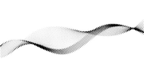 하프톤 웨이브 배경입니다 점선으로 흐르는 모양의 벽지입니다 추상적인 물결 모양의 유동적인 배경 텍스처입니다 포스터 배너 표지 인쇄 카드 브로셔 전단지에 대한 흑백 곡선 액체