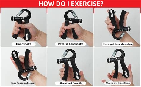 Hand Grip Strengthener Grip Strength Trainer Kit6 Pack With Finger
