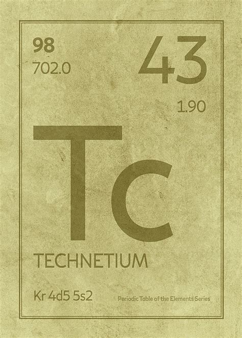 Technetium Element Symbol Periodic Table Series 043 Beach Sheet By Design Turnpike Pixels