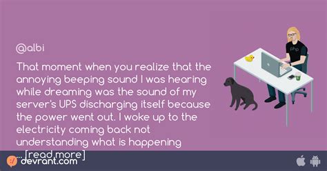 Dreaming That Moment When You Realize That The Annoying Beeping Sound