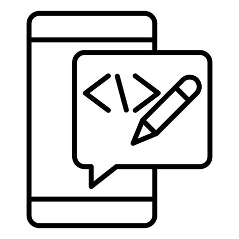 Edit Code Icon Style 21212073 Vector Art At Vecteezy