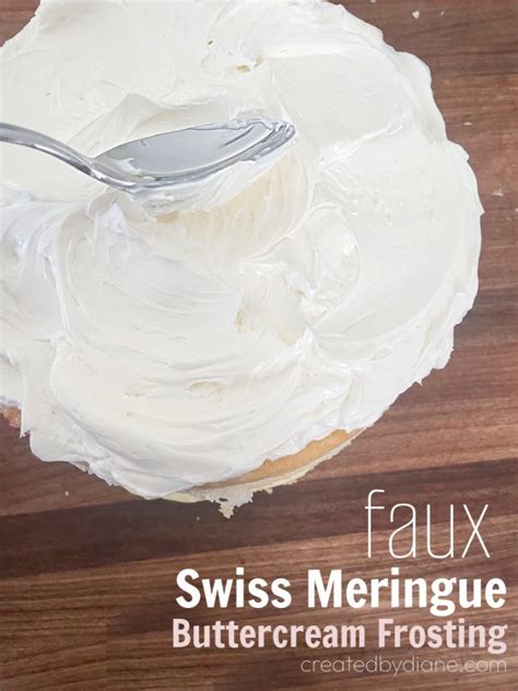 Faux Swiss Meringue Buttercream Frosting Created By Diane