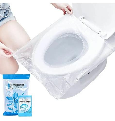 생분해 일회용 플라스틱 변기 시트 커버 휴대용 안전 여행 욕실 화장지 패드 액세서리 티몬