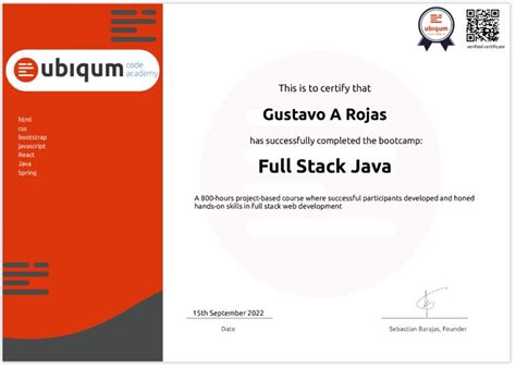 Gustavo A Rojas On Linkedin Mentor Goals Achieved Code Java