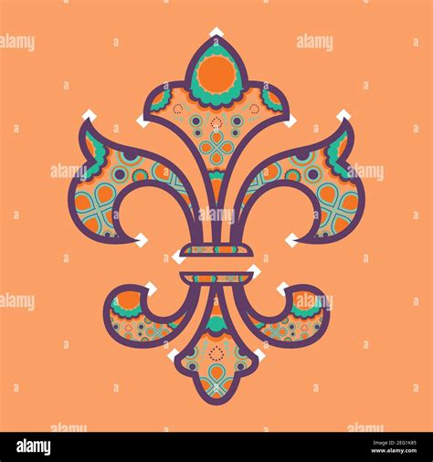 Fleur De Lis Medieval Heraldry Decoration Vector Stock Vector Image