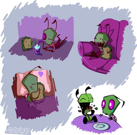 Zims First Love Zasr By Randomspacecactus On Deviantart Invader Zim