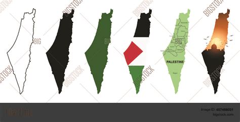 Vector Map Palestine Vector And Photo Free Trial Bigstock