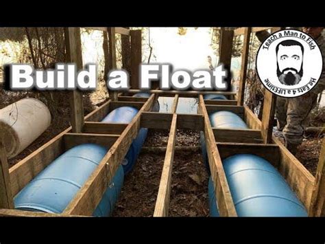 DIY Build A Floating Dock Dive Platform Out Of Blue Barrels Teach A Man To Fish YouTube