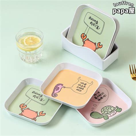 吐骨碟家用餐桌面裝骨頭碟飯桌垃圾盤放渣盤輕奢餐碟子可愛骨盤碟 露天市集 全台最大的網路購物市集