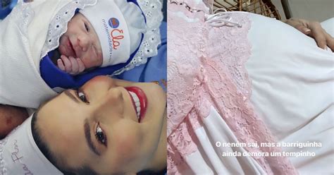 Corpo pós parto de Virgínia Fonseca influencer mostra barriga após dar à luz Purepeople