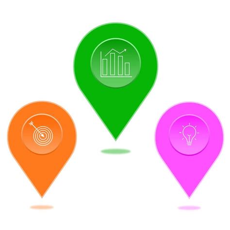 Premium Vector Map Points Icon Set