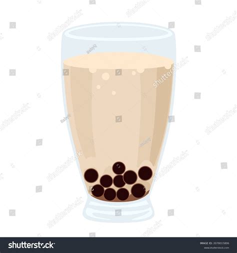 Taiwan Famous Drink Bubble Tea Pearl เวกเตอร์สต็อก ปลอดค่าลิขสิทธิ์