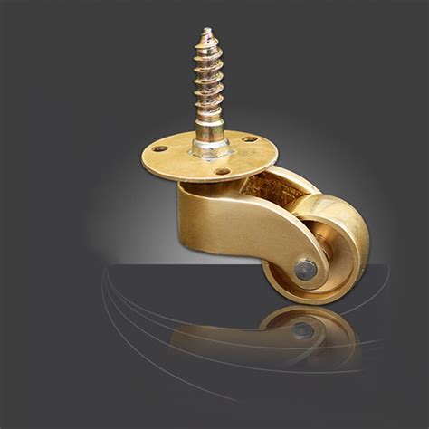 48pcs Brass Universal Wheel Metal Casters Gold Si Vicedeal