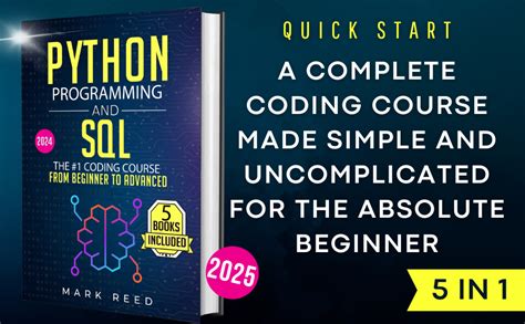 python programming and sql 5 books in 1 the 1 coding course from