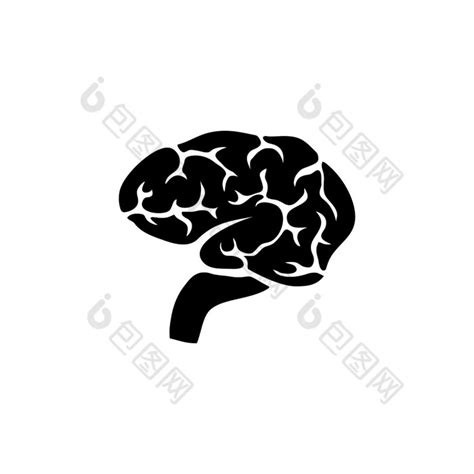大脑人类心器官解剖学智力平向量图标插图简png下载 包图网