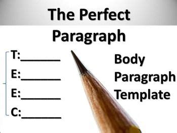 Paragraph Organizer Template TEEC For Writing The Perfect Body Paragraph Body Paragraphs