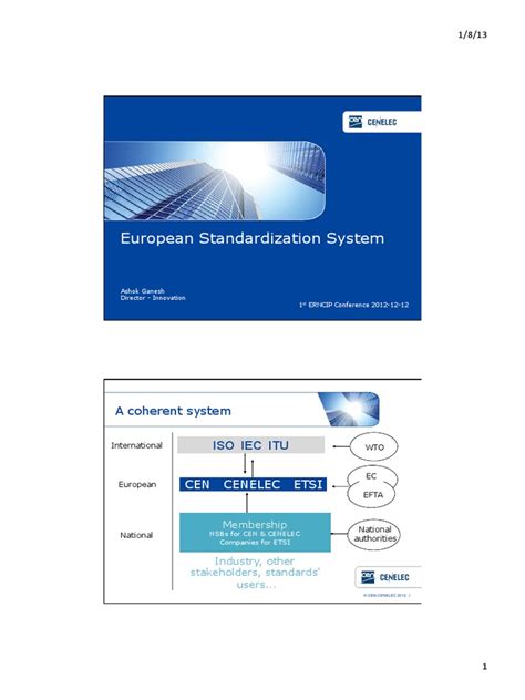 European Standardization System Pdf Standards Organization