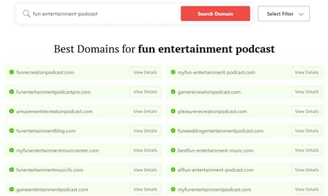 Podcast Name Generator Domainwheel
