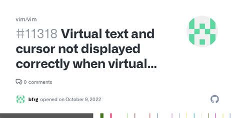 Virtual Text And Cursor Not Displayed Correctly When Virtual Text Is
