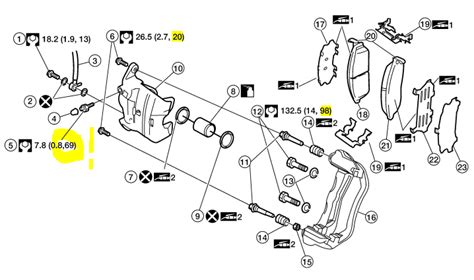 I Need The Torque Specs For Front And Rear Brake Caliper Off