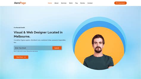 aeropage tailwind css multipurpose one page landing template