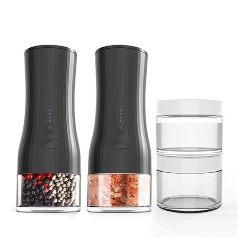 충전식 휴대용 플라스틱 소금 후추 향신료 분쇄기 전기 후추와 소금 분쇄기 Aliexpress