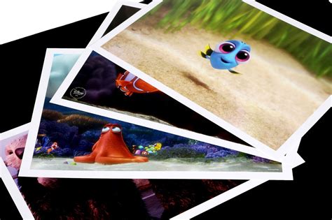 Dan The Pixar Fan Finding Dory Disney Store Lithograph Set Blu Ray