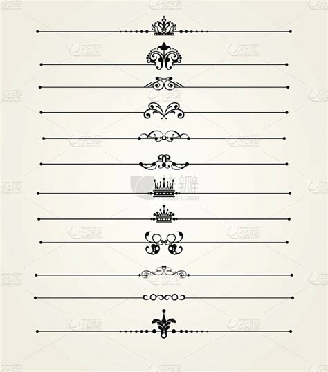 设计元素页面分割器，矢量图像素材 花瓣网