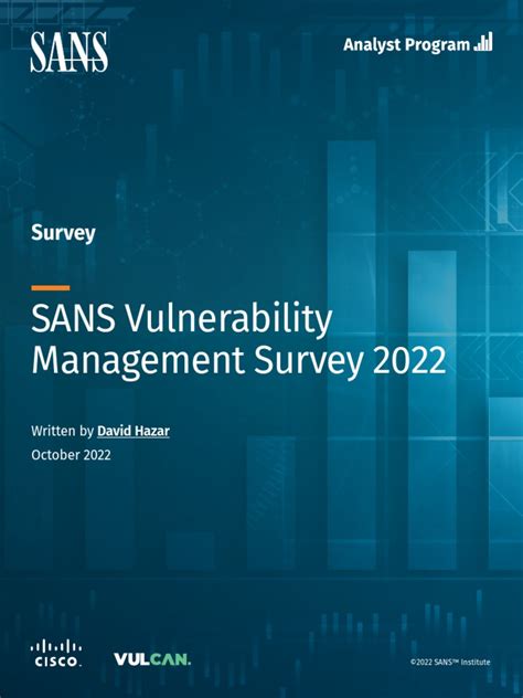 Sans Survey Vulnerability Management Pdf Cloud Computing
