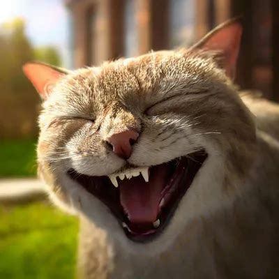 Кот смеется (45 картинок)