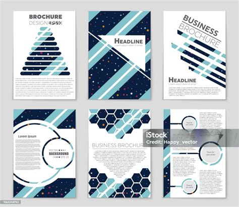 Абстрактный Векторный Набор Фонов Для Дизайна Шаблона Искусства Список