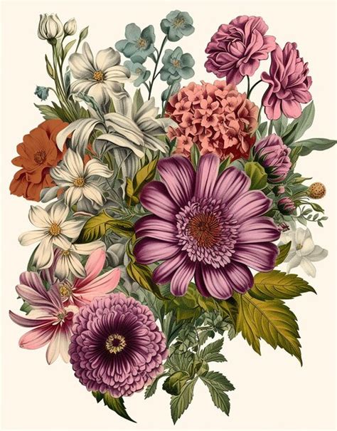 Premium Photo Botanical Illustration On Watercolor Beautiful Flower