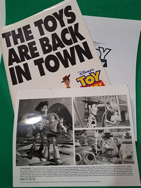 Toy Story Tom Hanks Tim Allen Don Rickles Jim Varney Press Kit Disney Pixar Catawiki