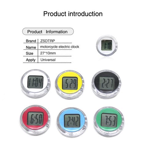 ZSDTRP Universal Motorcycle Klokken Horloge Waterd Grandado