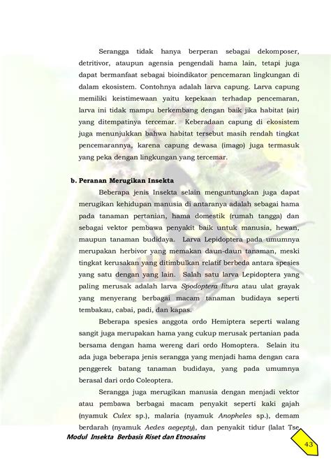 Modul Biologi Insekta Kelas X Supadmi Padmi Halaman 52 Pdf Online