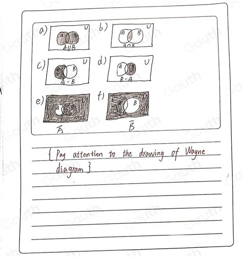 solved 1 a and b are two overlapping subsets of a universal set u