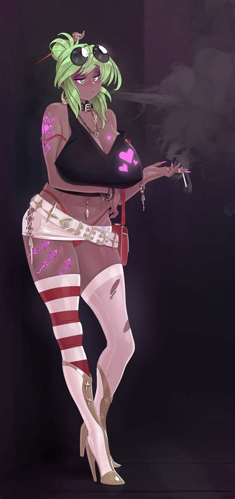 Rule 34 1girls Big Breasts Breasts Busty Cigarette Collar Corrupted Curvaceous Curvy Curvy