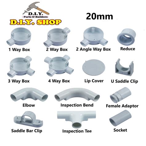 PVC 2 WAY ANGLE BOX L BOX WIRING ACCESSORIES CONDUIT FITTINGS