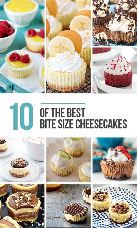 10 Of The Best Bite Size Cheesecakes Dessert Bites Mini Cheesecake