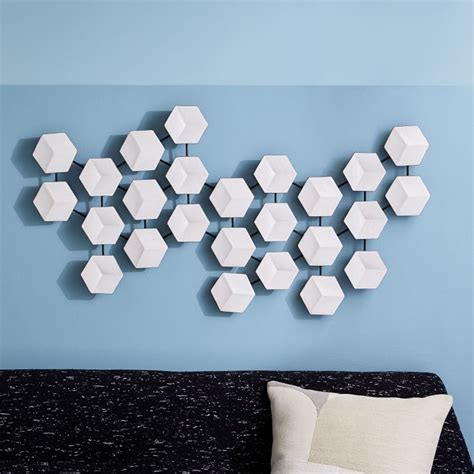 Geometric Ceramic Tile Dimensional Art West Elm